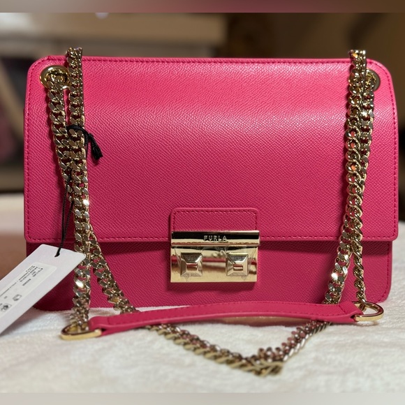 Furla | Bags | Furla Hot Pink Crossbody Bag | Poshmark